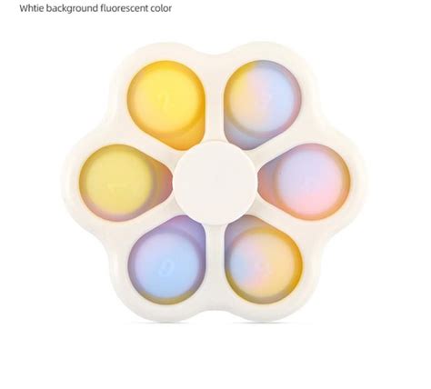 ₩1774에서 간단한 딤플 스피너 푸시 팝 Fidget 장난감 안티 스트레스 장난감 불안 구호 부족한 감각 스트레스 아이들과 성인을위한 해방 Dhgate