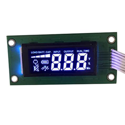 China Segment LCD Panel VA LCD Display Module Blue Color Backlight On Global Sources Segment