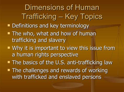 Human Trafficking Modern Day Slavery Ppt