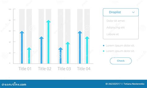 Comparison Chart Ui Element Template Stock Vector Illustration Of Information Design 262332517
