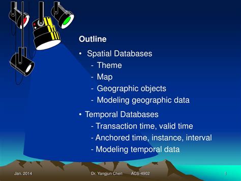 ppt outline spatial databases theme map geographic objects modeling