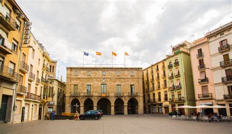Ciudad De Manresa Del Ayuntamiento De La Plaza Principal Imagen De