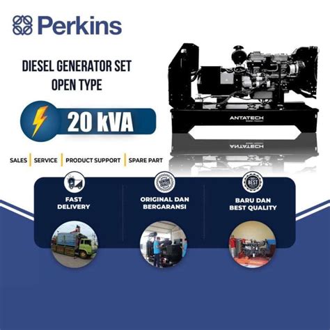 Jual Genset 20kva Perkins Silent Open Di Seller Antatech Jakarta