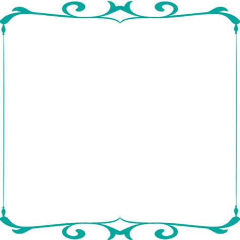Download Decorative Teal Border Design Frames Online Creative Fabrica