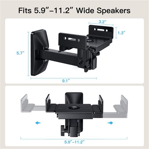 Mua Pipishell Speaker Wall Mounts Dual Side Clamping Bookshelf Speaker