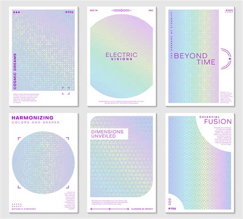 Hologram Posters Of Rainbow Glitter Foil Hologram 39614955 Vector Art