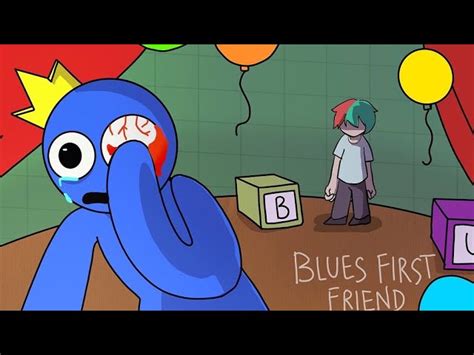 Rainbow Friends Animation Touch Me I Scream Meme Blues First Friend