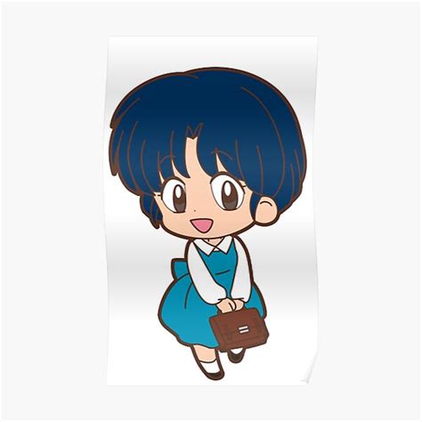 Akane Tendo Chibi Ranma 12 Poster For Sale By Groupieclub Redbubble