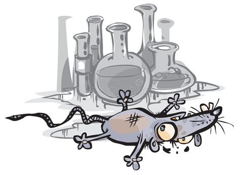 Laboratory Mouse Cartoon Illustration Of A Laboratory Mouse