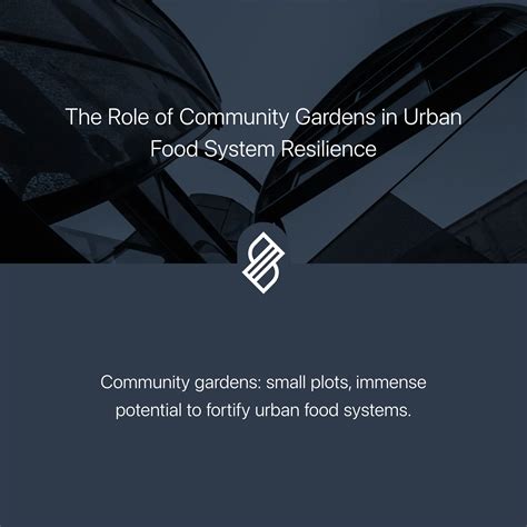 The Role Of Community Gardens In Urban Food System Resilience → Scenario