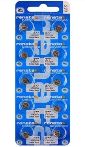 Silver oxide RENATA 377, Button Type at best price in Mumbai | ID ...