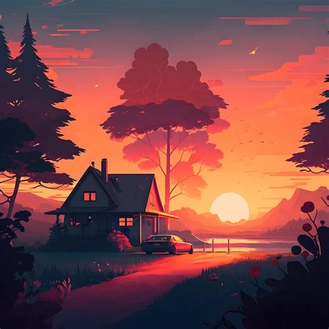 Arte De La Portada De Lofi Foto Premium