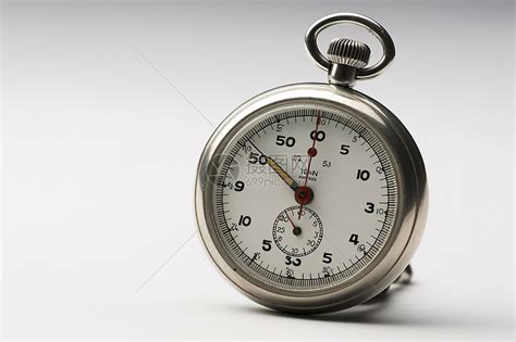 白色背景上的机械秒表高清图片下载 正版图片 摄图网