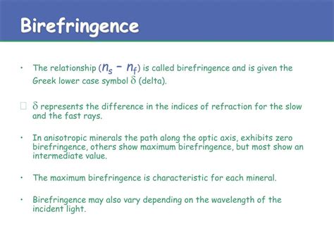 Ppt Birefringence And Retardation Powerpoint Presentation Free