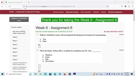Introduction To Internet Of Things Nptel Swayam Course Week 6