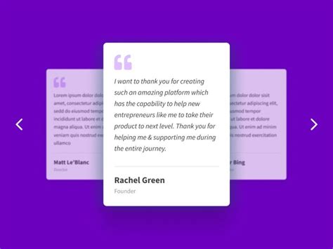Testimonial Card Design Testimonials Web Design Testimonials Design Testimonials Design