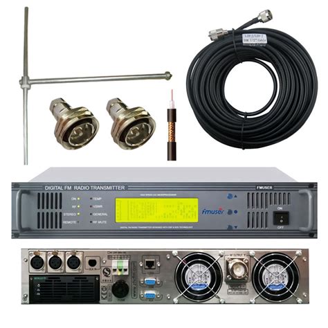 500W FM 無線電發射器套件帶 1 Bay FM 偶極子系統
