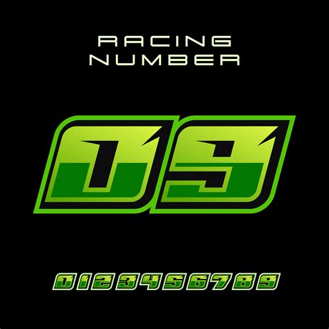 Racing Number 9 Vector Design Template 26331358 Vector Art At Vecteezy
