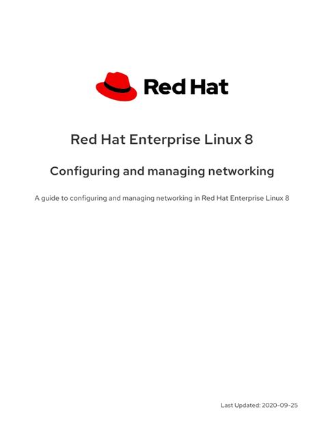 Red Hat Enterprise Linux 8 Configuring And Managing Networking En Us