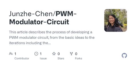 Github Junzhe Chen Pwm Modulator Circuit This Article Describes The