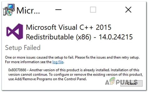 Error 0x80070666 Al Instalar Microsoft Visual C Bytepeaker