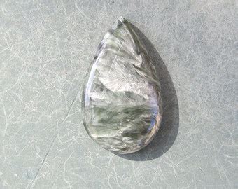 Unique Seraphinite Cabochon Related Items Etsy