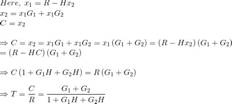 Signal Flow Graph Of Control System Electrical U