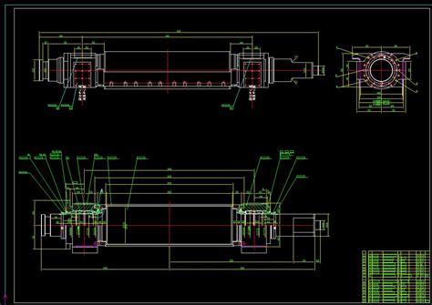中板轧机上工作辊装配CAD AutoCAD 2004 模型图纸下载 懒石网