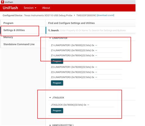 Tms320f280039c Permanent Jtaglock By Uniflash C2000 Microcontrollers