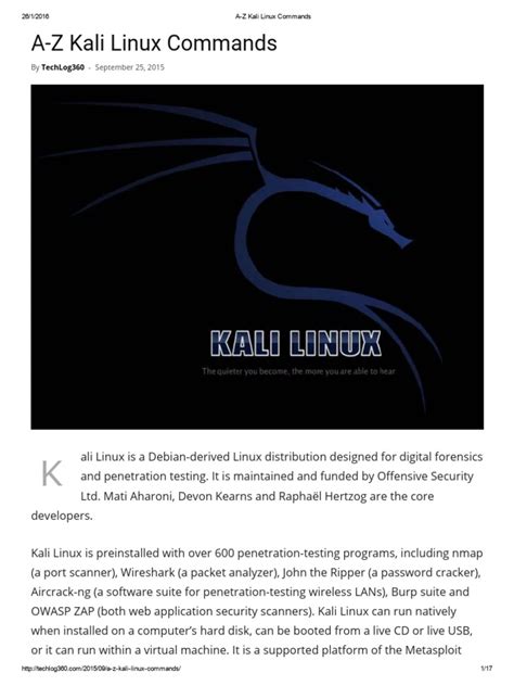 a z kali linux commands pdf computer file computer architecture