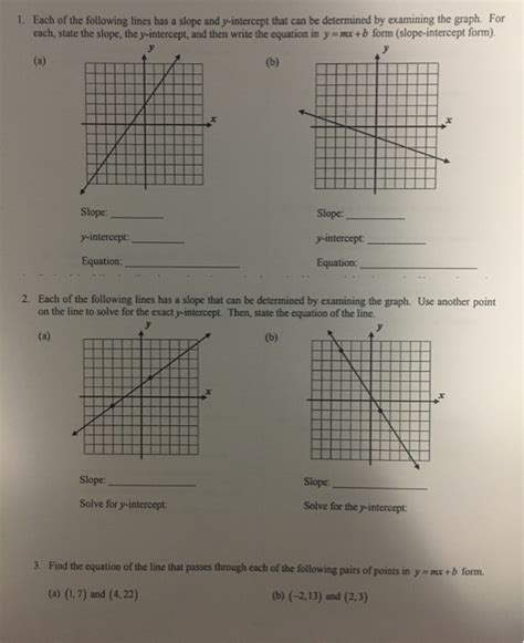 How To Find Slope And Y Intercept Of An Equation Graph It Tessshebaylo