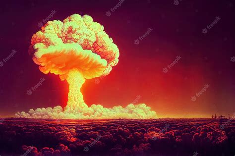 Atomic Bomb Symbol Of War End Of The World Nuclear Explosion