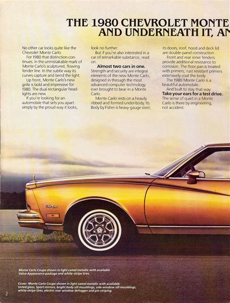 1980 Chevrolet Monte Carlo Brochure 1980 Chevrolet Monte Carlo 01