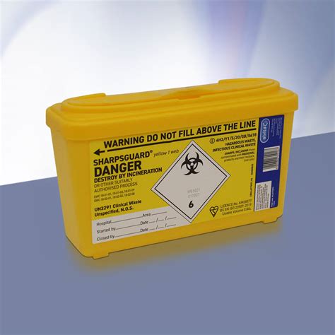 Sharps Bin Sharpsguard 1 Litre Yellow Blacks Aesthetics Wholesale