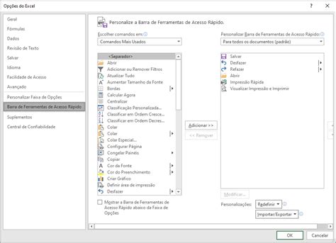 Como Colocar Barra De Ferramentas No Excel Excel E Access