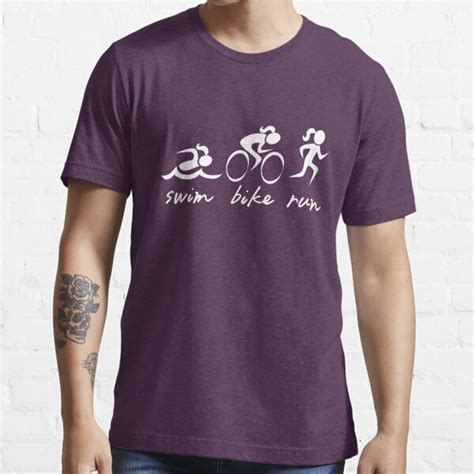 Swim Bike Run Girl T Shirt For Sale By Mightyawesome Redbubble