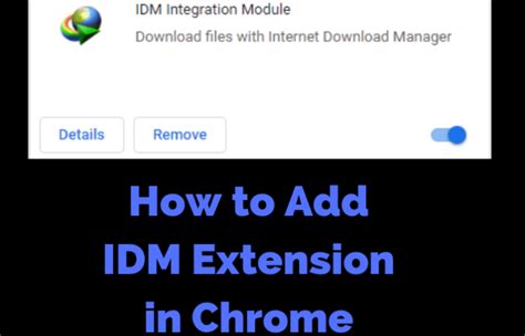 How To Add IDM Extension In Google Chrome Mozilla Opera