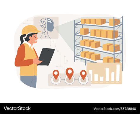 Ai Driven Inventory Automation Abstract Concept Vector Image