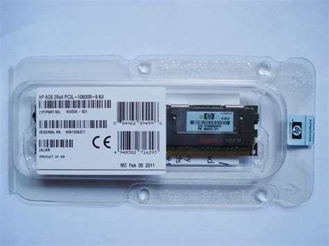 Memoria Hp De 8gb Dual Rank Para Rendimiento Superior
