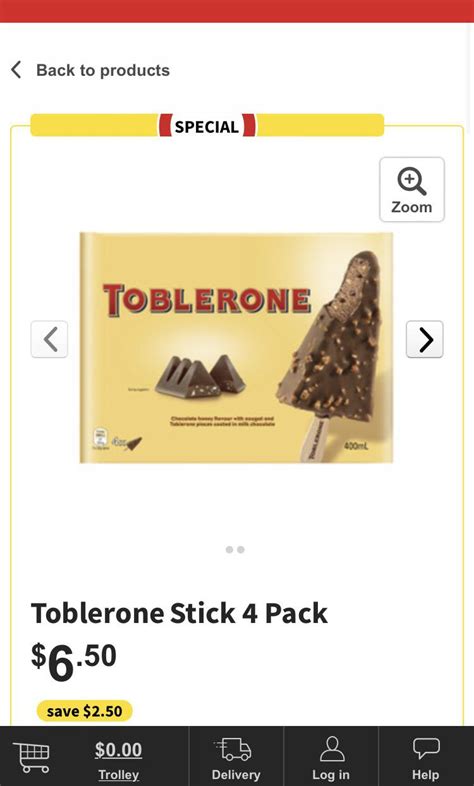 Toblerone Ice Cream Not Only Being Sold At Coles But On Special Get