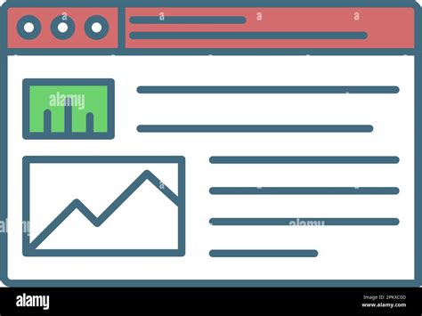 Flat Webpage Icon Vector Website Wireframe Layout Stock Vector Image