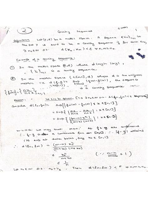 Cauchy Sequence Pdf