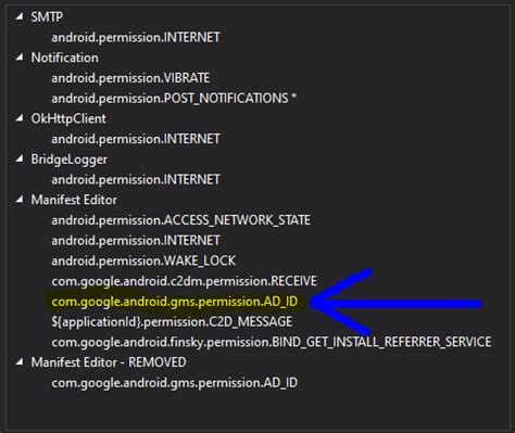 Removepermission Google Android Gms Permission Ad Id B X Programming Forum