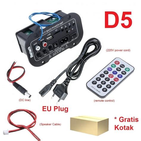 Jual Ampli Amplifier Modul Papan Board Audio Bluetooth USB Radio TF DIY