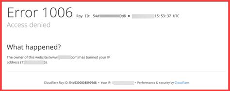 How To Fix Cloudflare Errors 1006 1007 And 1008 Quickly