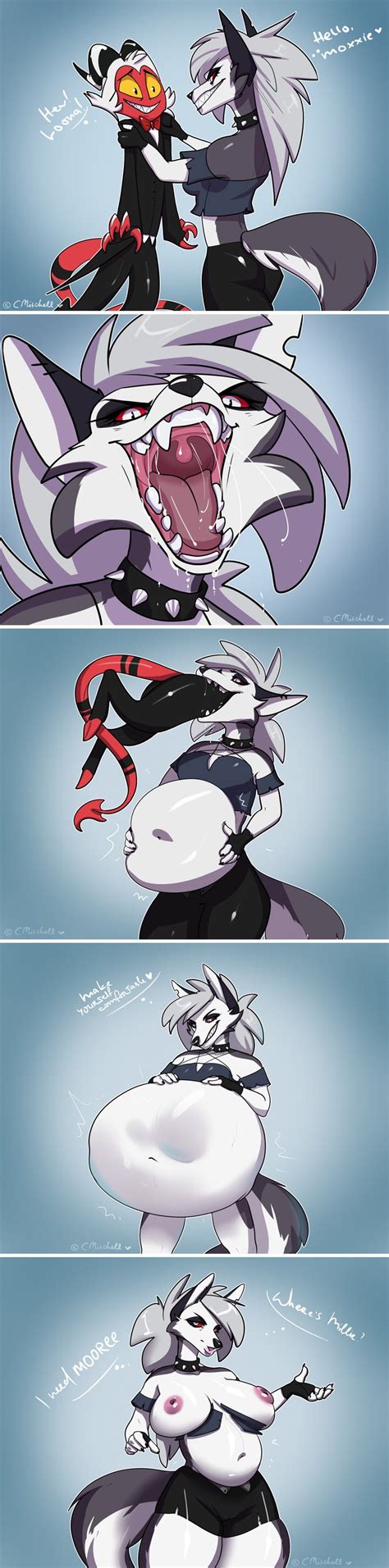 Rule 34 Anthro Big Disambiguation Breasts Canid Canid Demon Canine