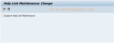 SI SAP Tcode Support R Link Maintenance Cust