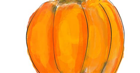 Boundingsquirrel Watercolour Art By Clare Walker Free Pumpkin Clip Art