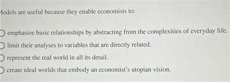 Solved Models Are Useful Because They Enable Economists