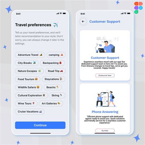 Trip Planner App UI Kit Figma